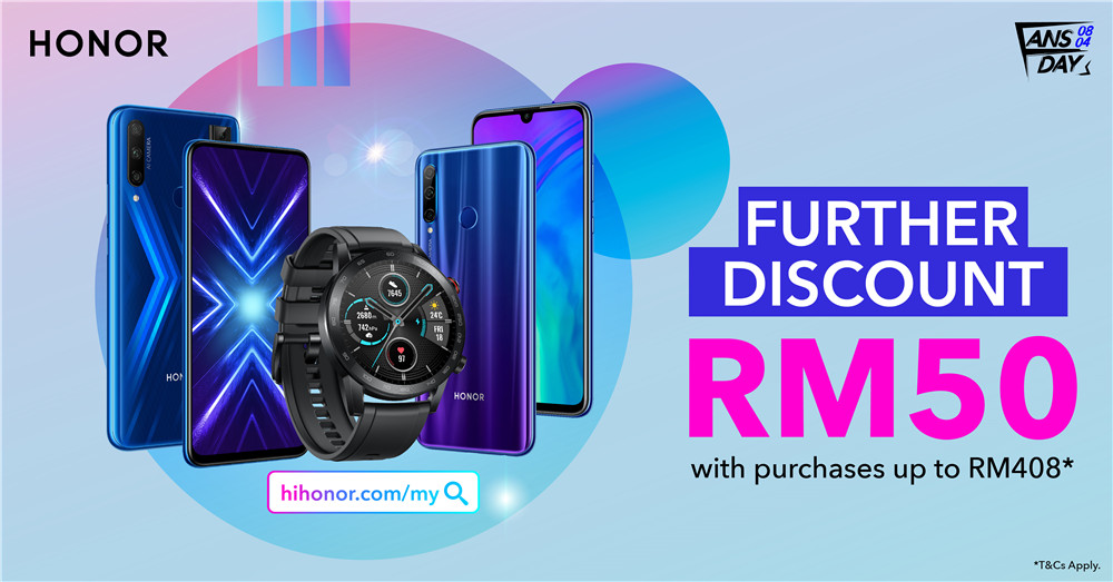 HONOR Fansgiving Day 促销将从4月4日起开跑喽！推出一系列优惠、折扣，以及礼品赠送！ - Your Travel ...